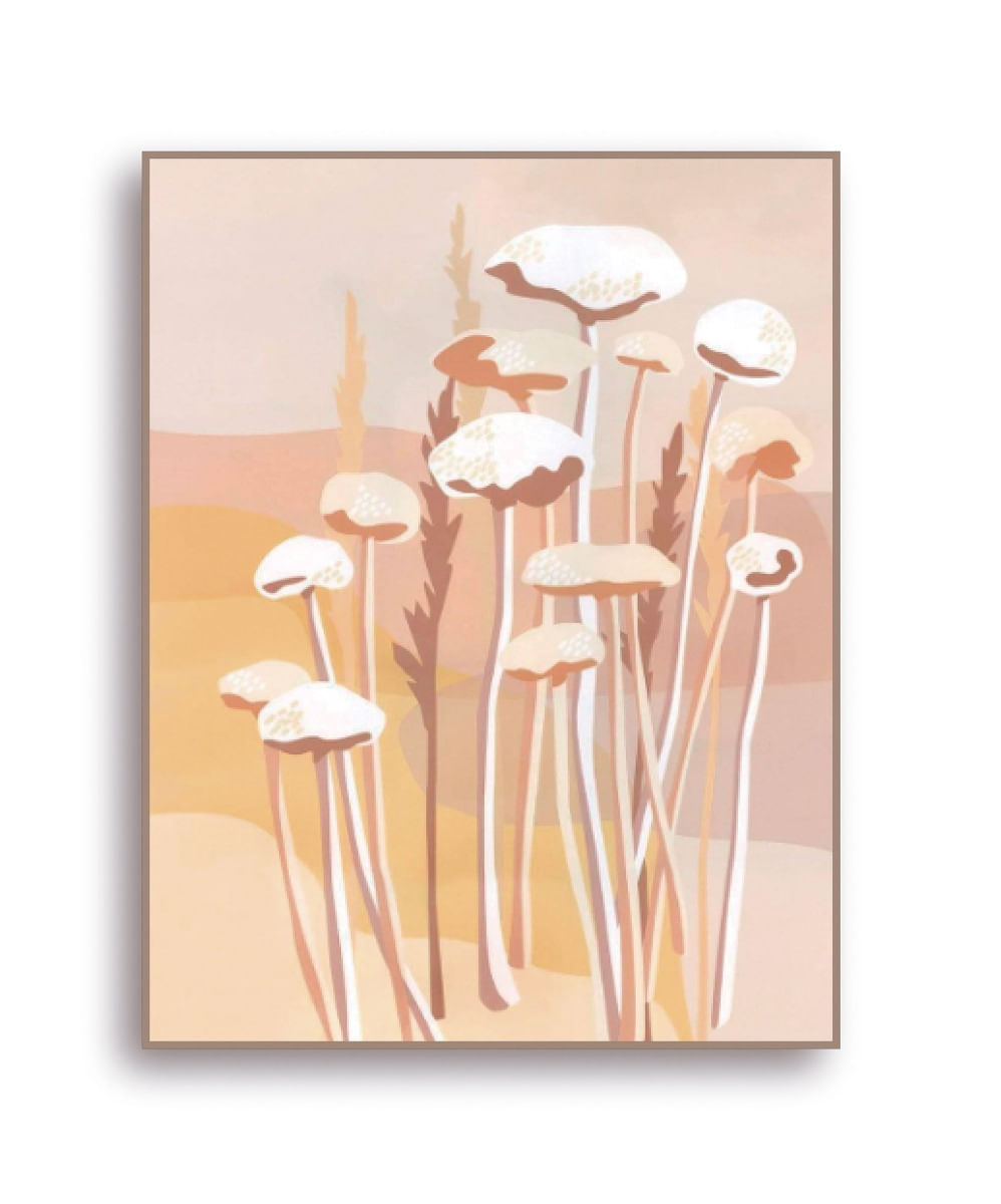 Cuadro Moderno Flores Silvestres Ocres - Decasa - Dekosas