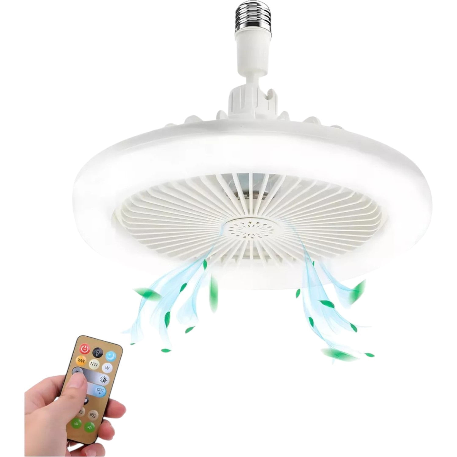 Bombillo Ventilador LED Techo Con Control Remoto - Dekosas